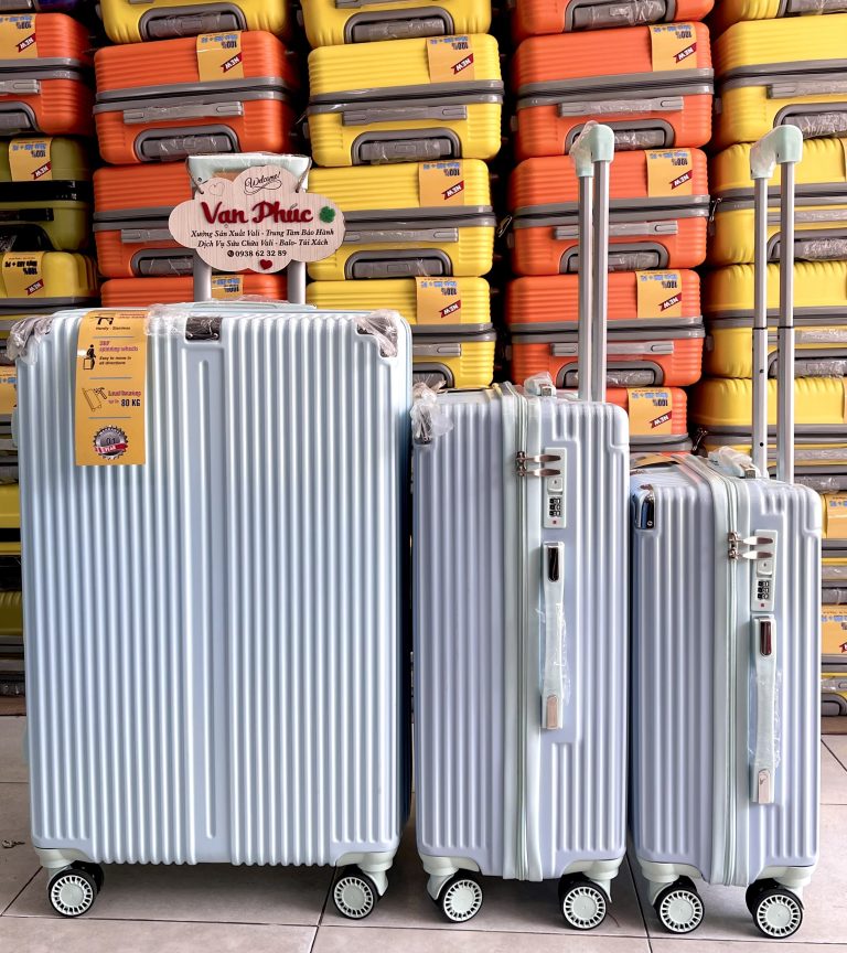 Vali du lịch size 20/24/28 Inch Xanh Ngọc nhựa ABS phủ màng PC - 037 ...